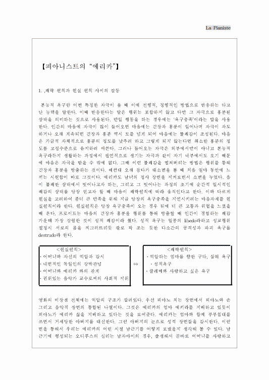 【피아니스트의 에리카】