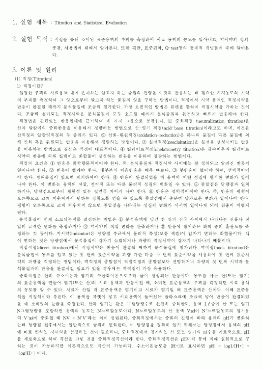 적정과 지시약