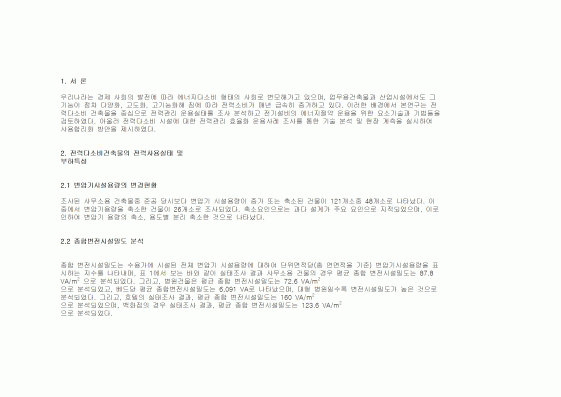 전력관리 효율화 운용방안 연구