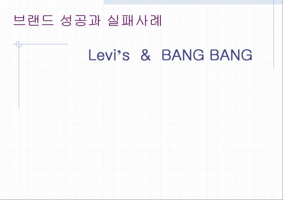 리바이스와 뱅뱅의 비교/브랜드 성공과 실패 사례