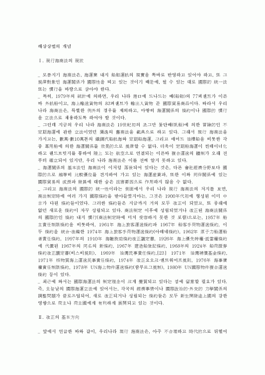 해상상법의 개념