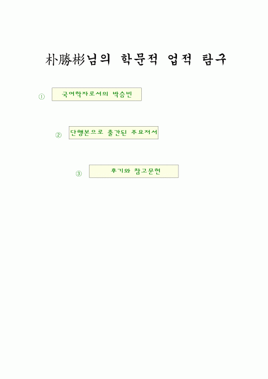 국어학자 박승빈의 학문적 업적 탐구
