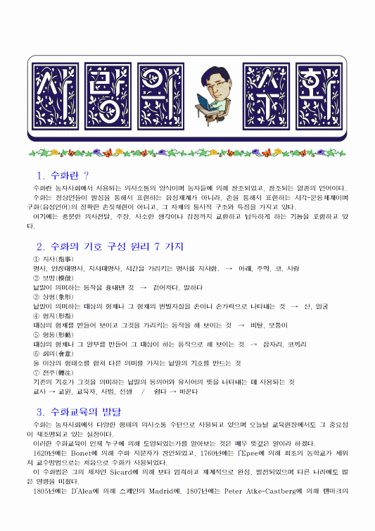 수화의 개념과 역사 지화