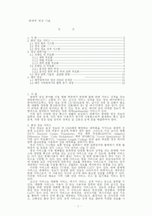 광대역 영상 기술