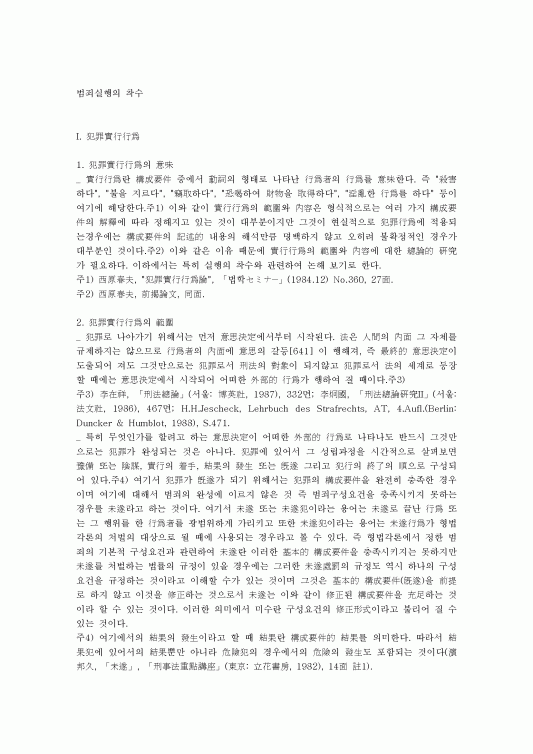 범죄실행의 착수