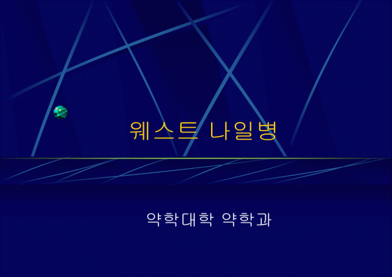 웨스트나일병의 파워포인트자료