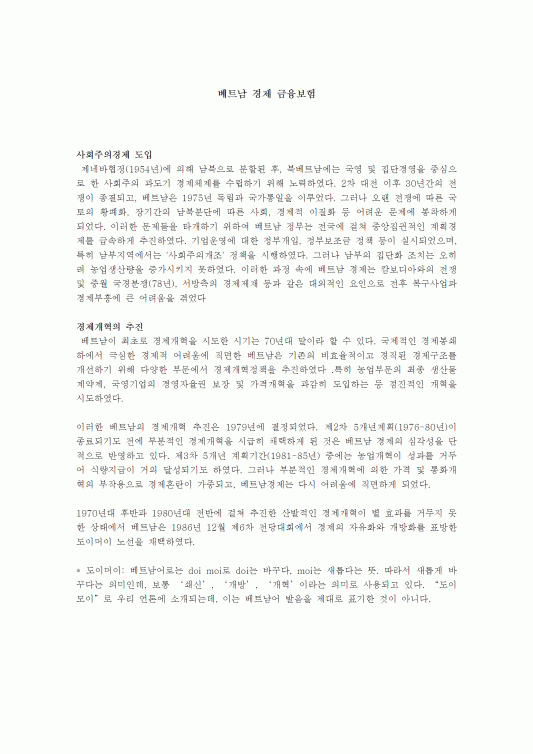 베트남 경제 금융보험
