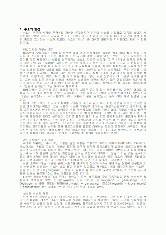 화학자로서 세상을 위해 하고싶은 연구(수소에너지)