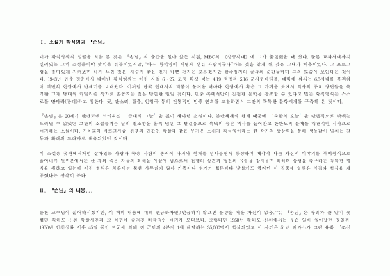 [독후감/서평/요약] 황석영의 손님