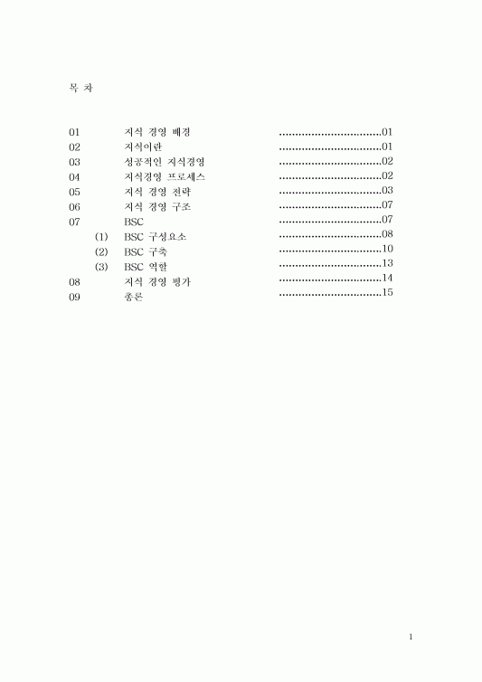 성공적인 지식경영 전략