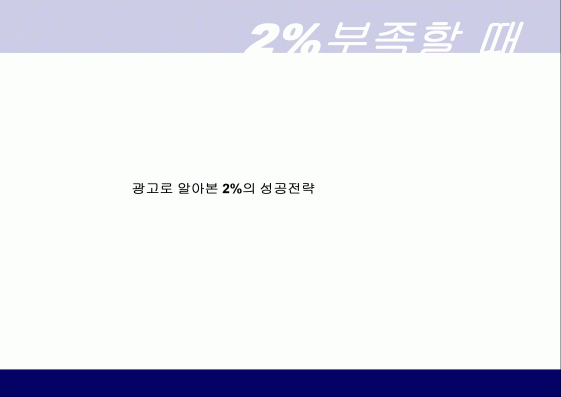 2% 성공전략 레포트 자료