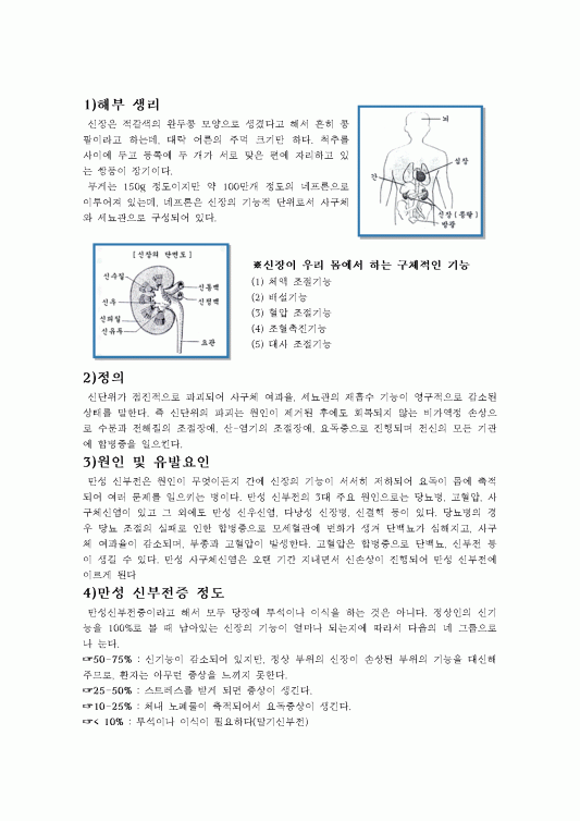 신장과 만성 신부전증