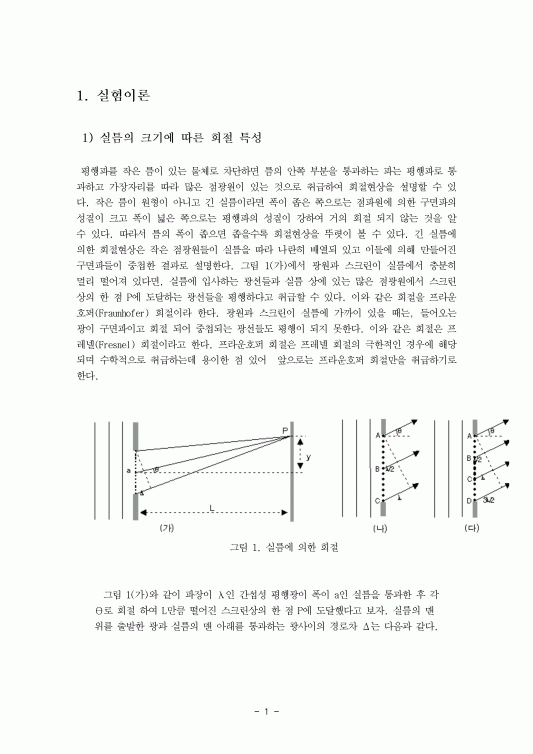 실험5. 회절과 편광실험