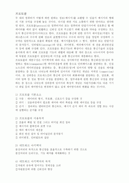 프로토콜 조사