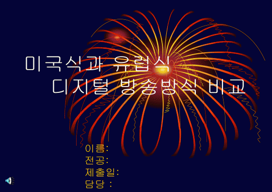 미국식과 유럽식 디지털 방송 방식 비교