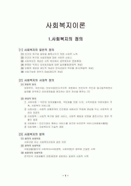 사회복지이론