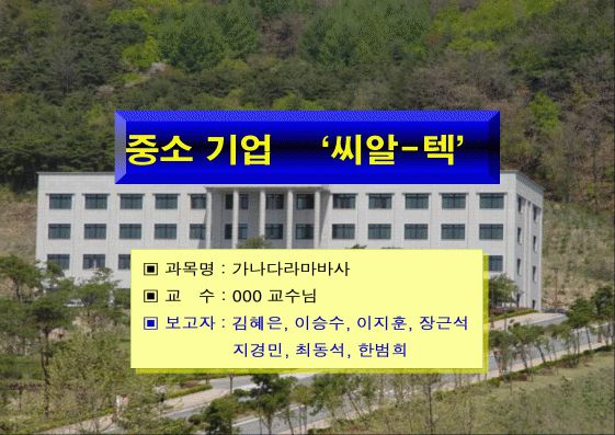 중소기업 사례조사