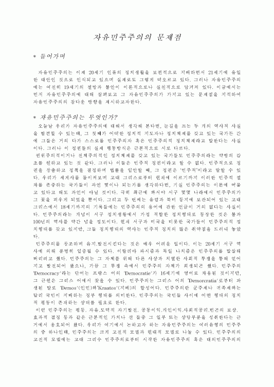 민주주의의 문제점