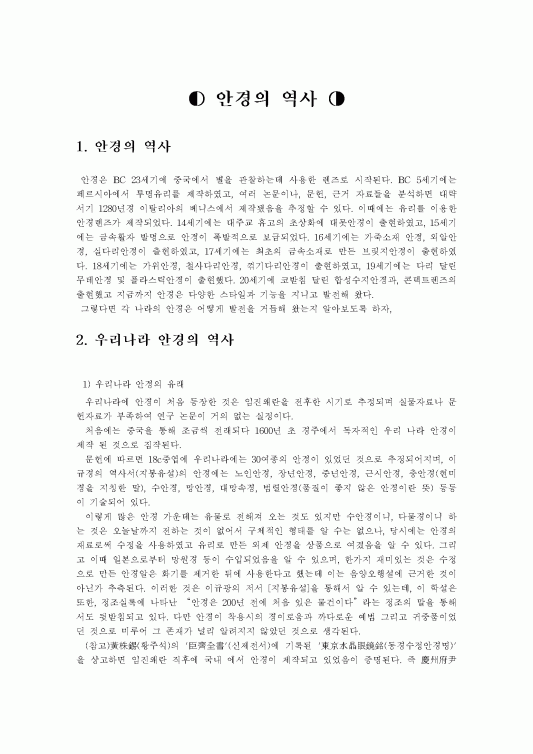 안경박물관을 다녀와서