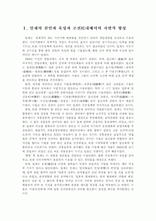 친일파의 조직