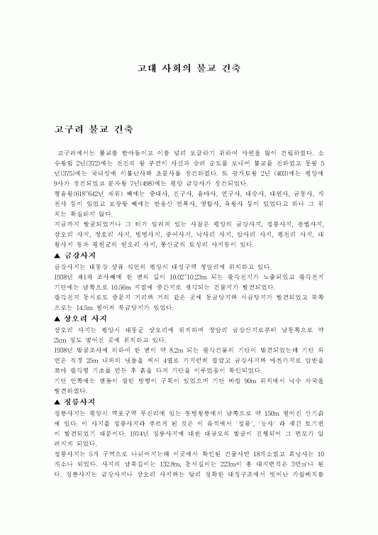 고대 사회의 불교 건축
