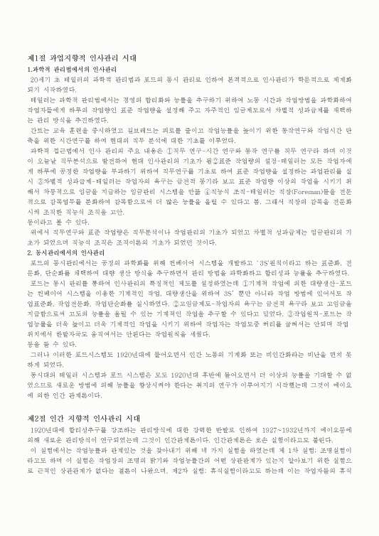 [세무,회계,경제,경영] 인사관리