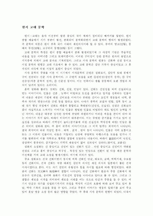 국문학의 흐름