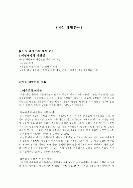 여성 해방운동