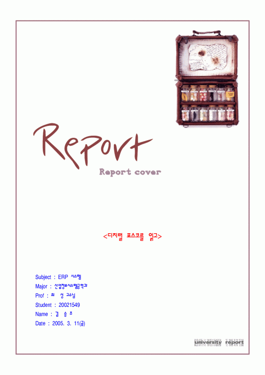포스코의 경영혁신(ERP추진기)