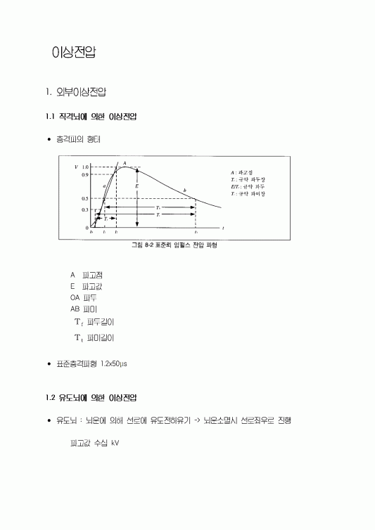 이상전압 레포트 자료