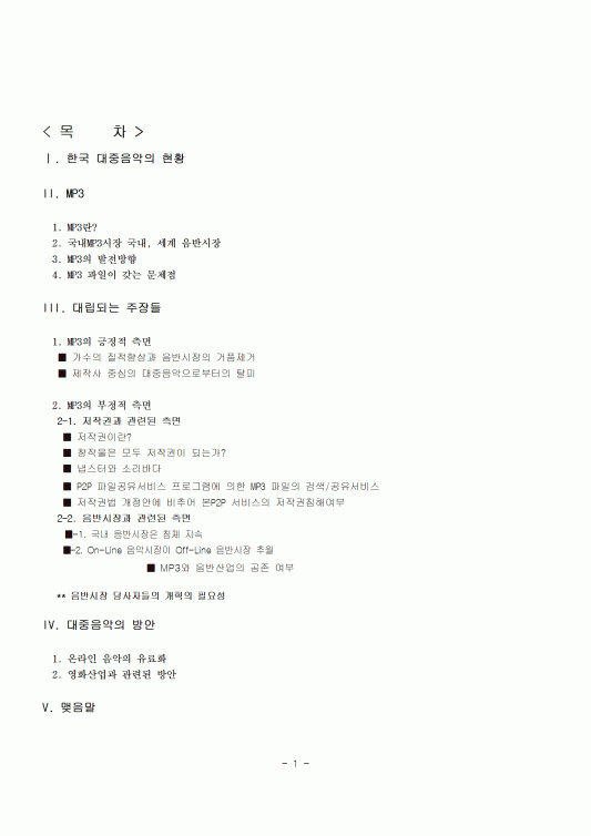 MP3와 대중음악, 그 대립의 쟁점