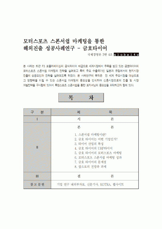 모터스포츠 스폰서쉽 마케팅