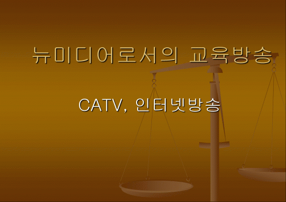 뉴미디어로서의 교육방송