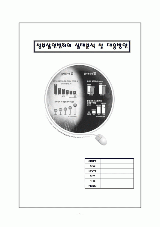 [사범/법학] 청부살인범죄의 실태분석과 대응방안
