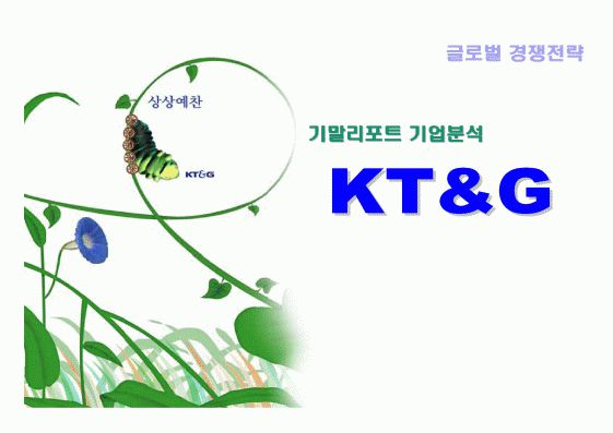 KT & G 글로벌 경쟁전략