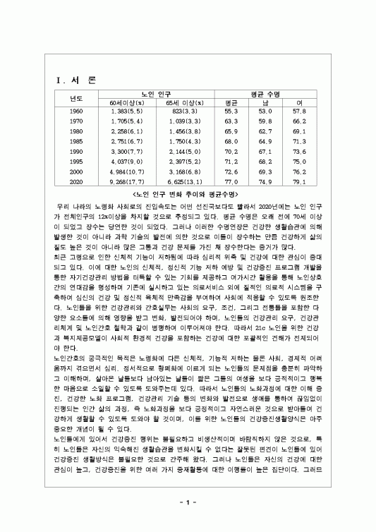 노년기의 건강증진