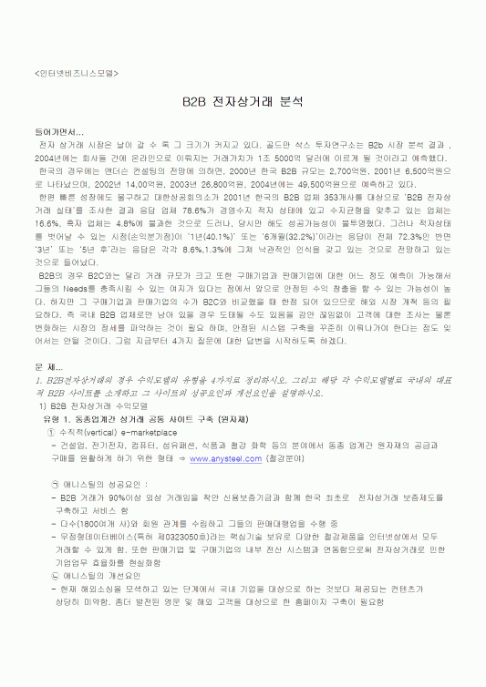기업간 전자상거래