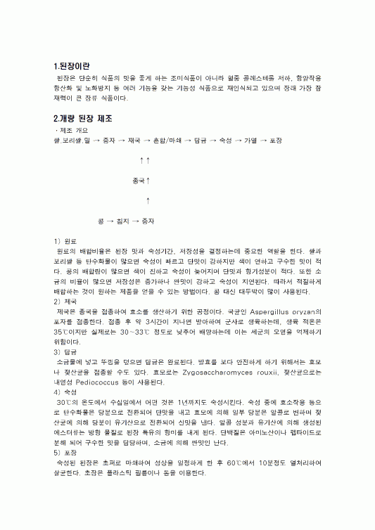 두류를 이용한 가공식품 -콩