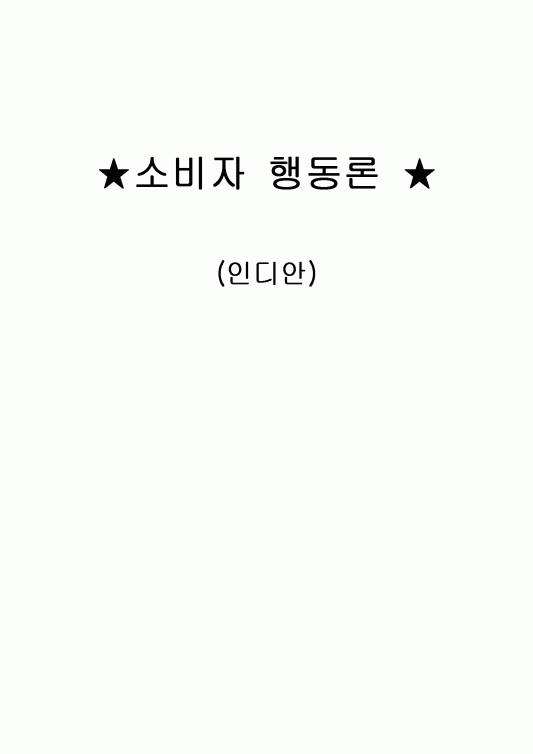 인디안 마케팅전략