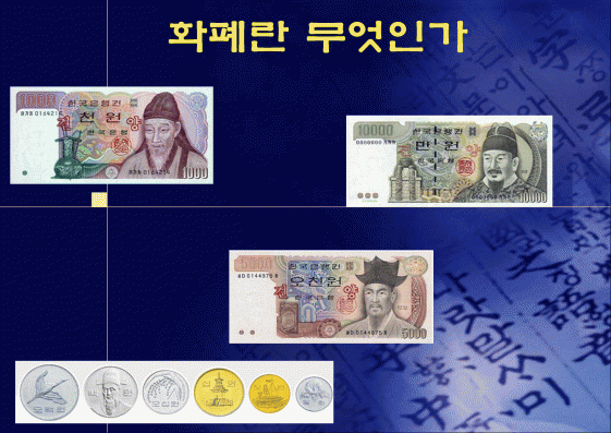 화폐의 이해 레포트 자료