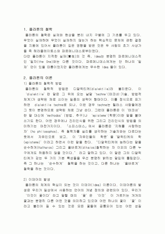 플라톤의 이데아