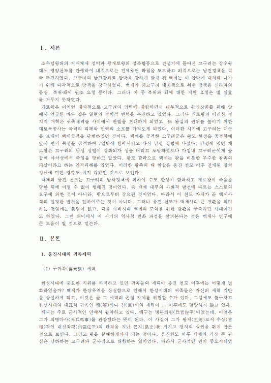 웅진 사비 귀족