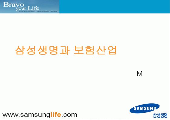 [팀 프로젝트] 삼성생명과 보험산업
