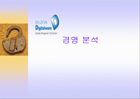 더존의 경영분석