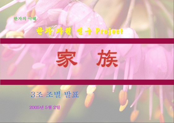 가족관련한자PPT자료