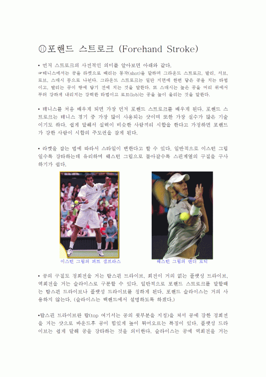 [예체능] 테니스 기술