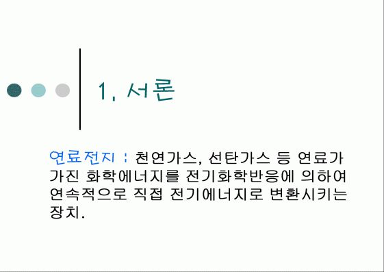 [공학/컴퓨터/통신] 연료전지 [분석/조사]