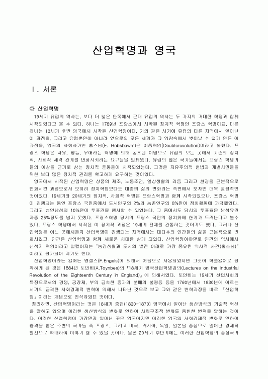 산업혁명과 영국
