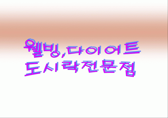 사업계획서_웰빙,다이어트 도시락전문점