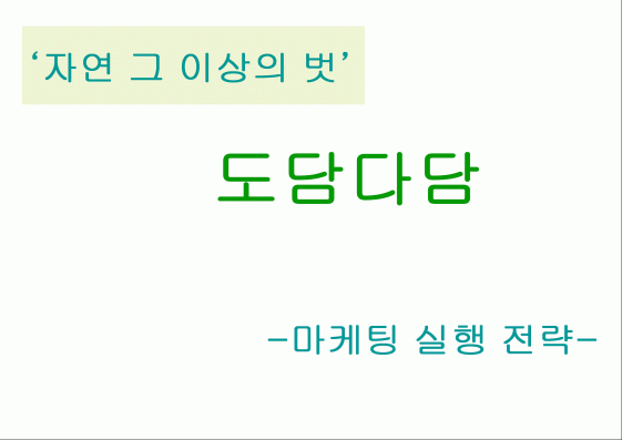마케팅 실행 전략 (목재놀이 교구 가베에 대항하여!!)